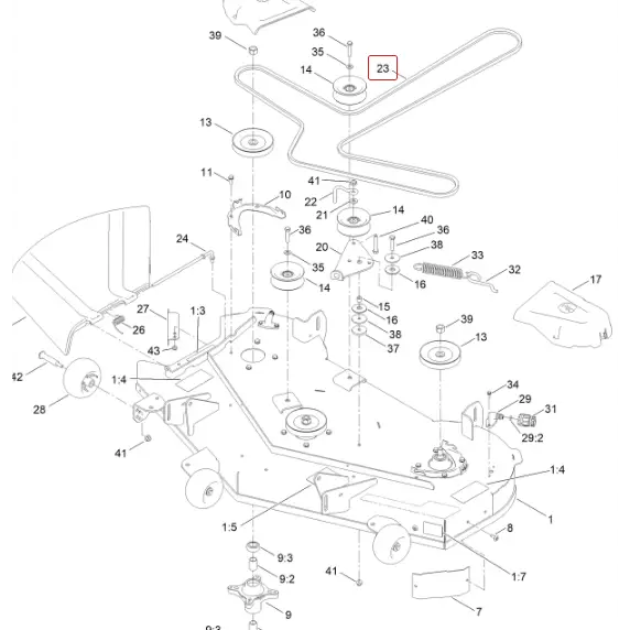 Toro Belt 147-2909 For Timecutter Max 50 inch Decks Fast shipping Z-Bros LLC – Outdoor Power LLC ...