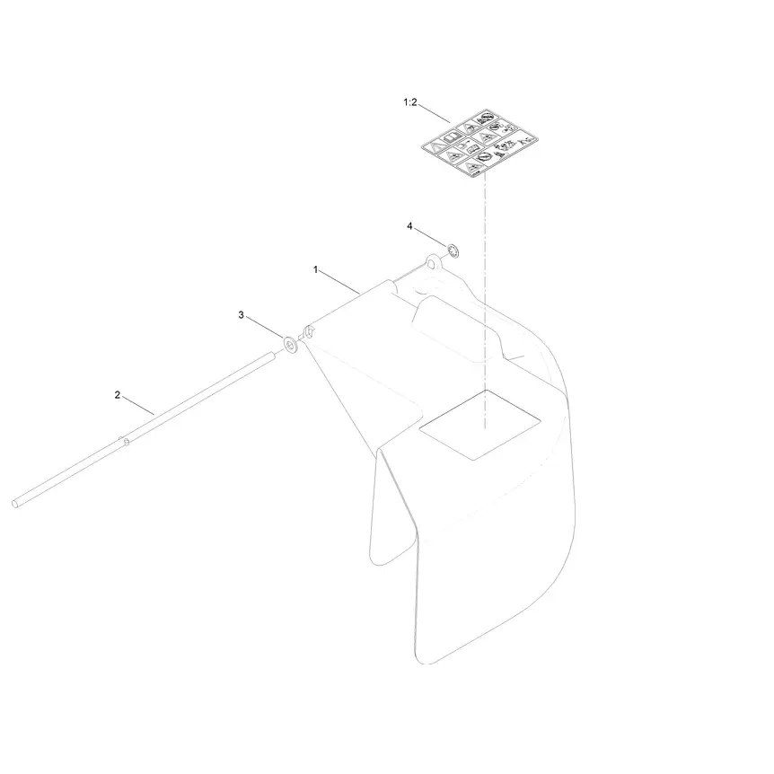 Toro Rear Side Discharge Chute 136-7060 Fast shipping Z-Bros LLC ...